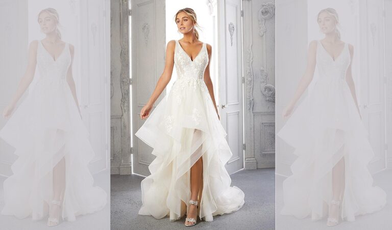 Guide to Wedding Dress Shopping for Short Neck Brides