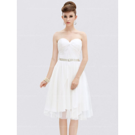 Simple Summer Short Wedding Dress BC639