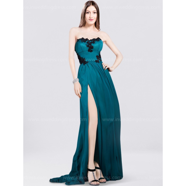 Simple Strapless Prom Dress $125